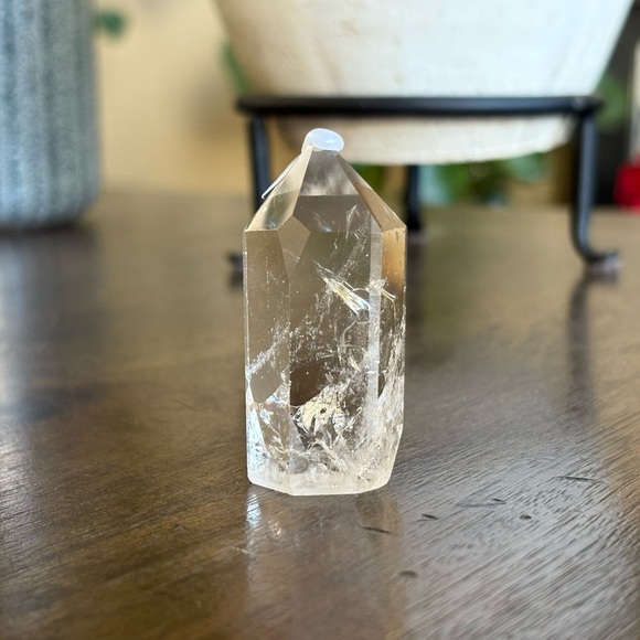 Accents | Clear Quartz Tower W Tiny Smokey Quartz Inclusion | Poshmark